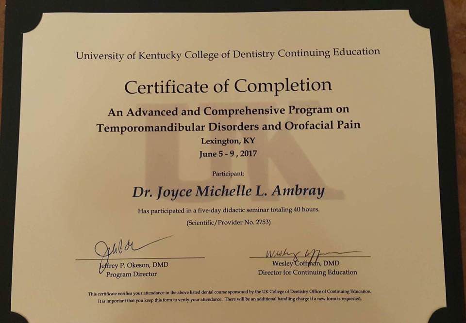 Dr. Joyce Ambray Completes Mini Residency Program at University of ...